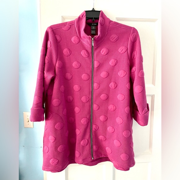 Ali Miles | Sweaters | Ali Miles Pinkrose Solid Textured Dot Print ...